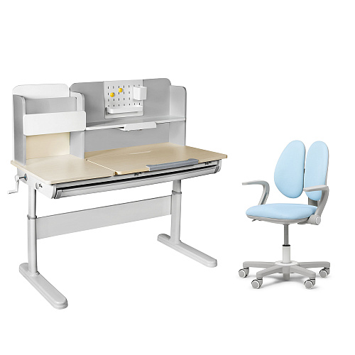 Cubby Комплект парта Ginepro grey + кресло Mente blue Артикул: 250798 | Интернет-магазин keng.ru